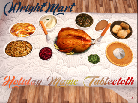 Second Life Marketplace - [W] ThanksGiving Magic Table Cloth